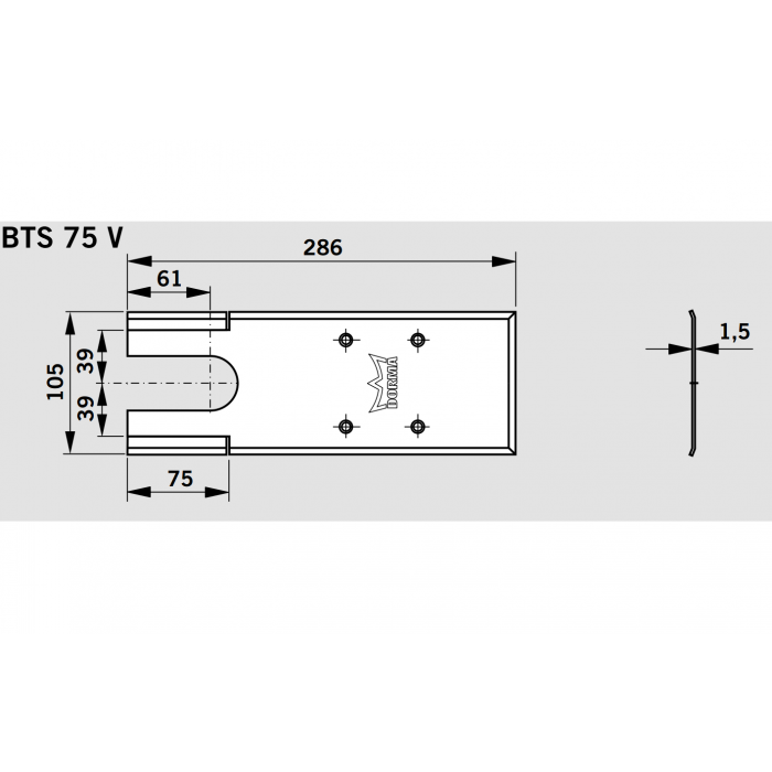 Vloerveer Dorma BTS 75